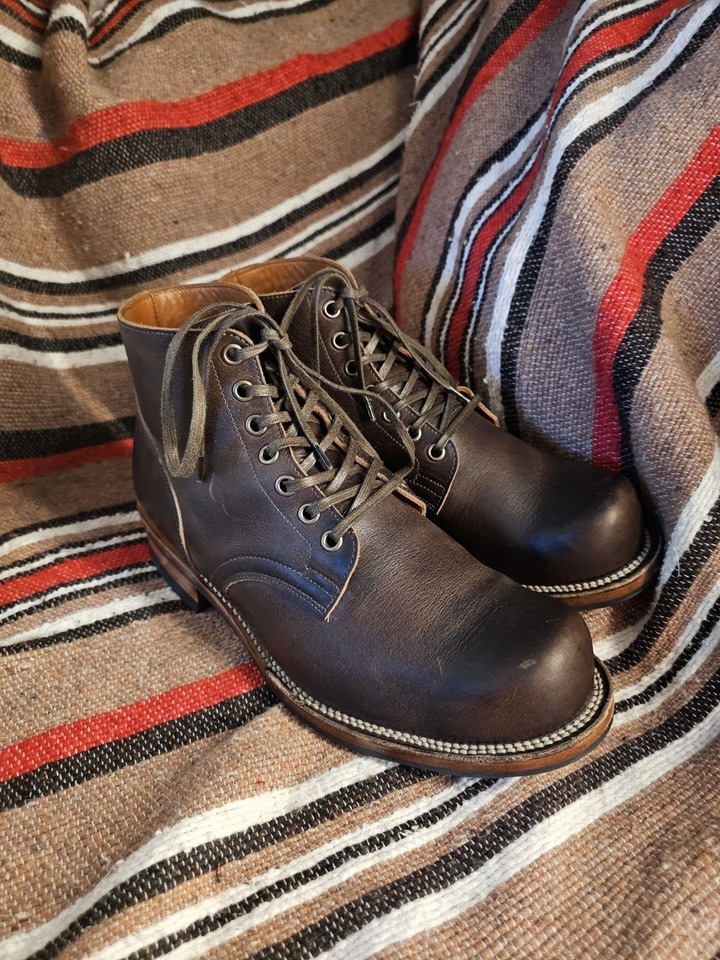 Viberg 310 Service Boots in Charles F. Stead Antique Phoenix Leather ...