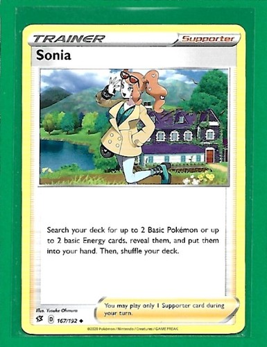 Pokémon TCG SWSH Rebel Clash Sonia #167/192 Regular Uncommon | eBay