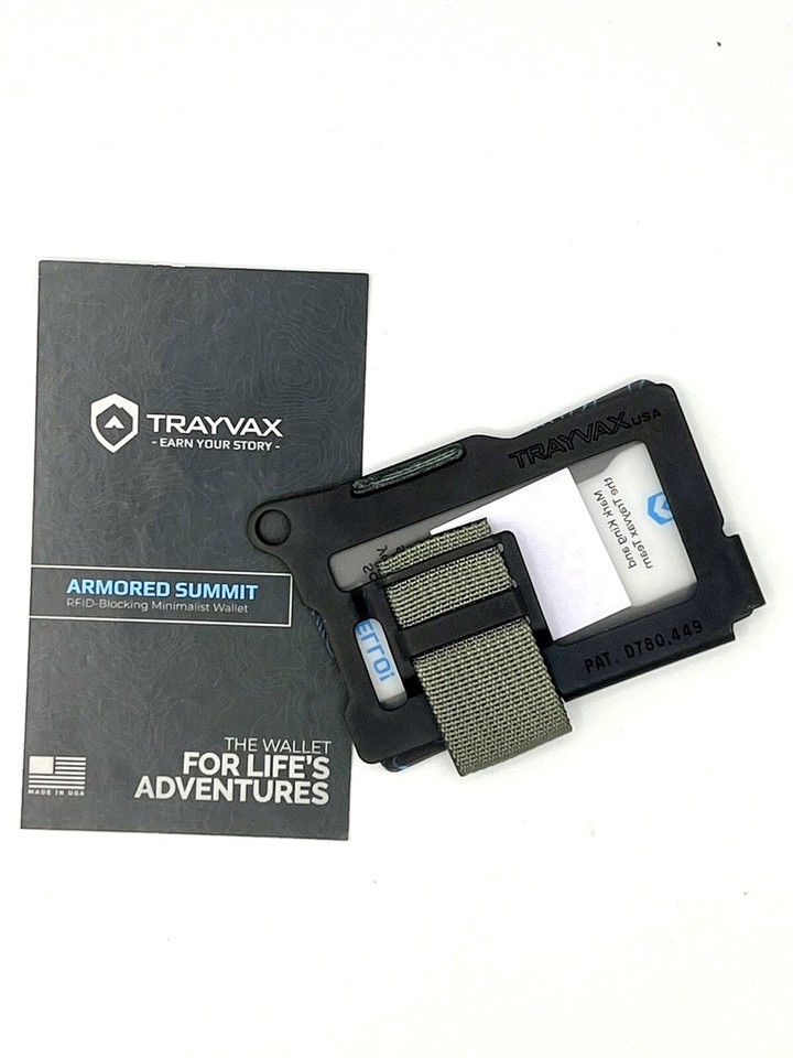 NEW Trayvax Armored Summit RFID-Blocking Minimalist Wallet | eBay