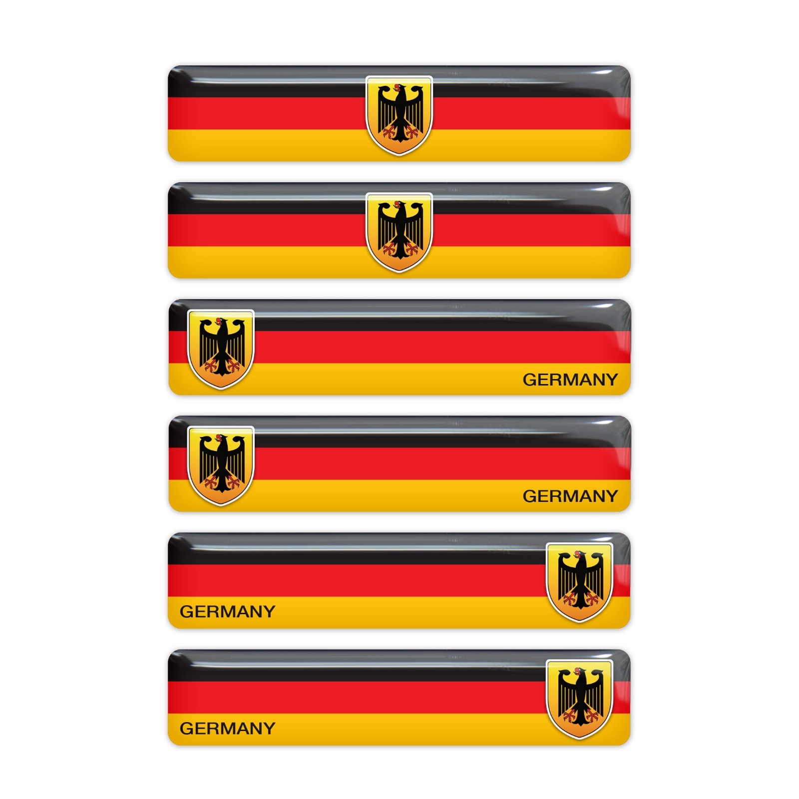 German Germany Flag domed sticker decal emblem car tuning | eBay