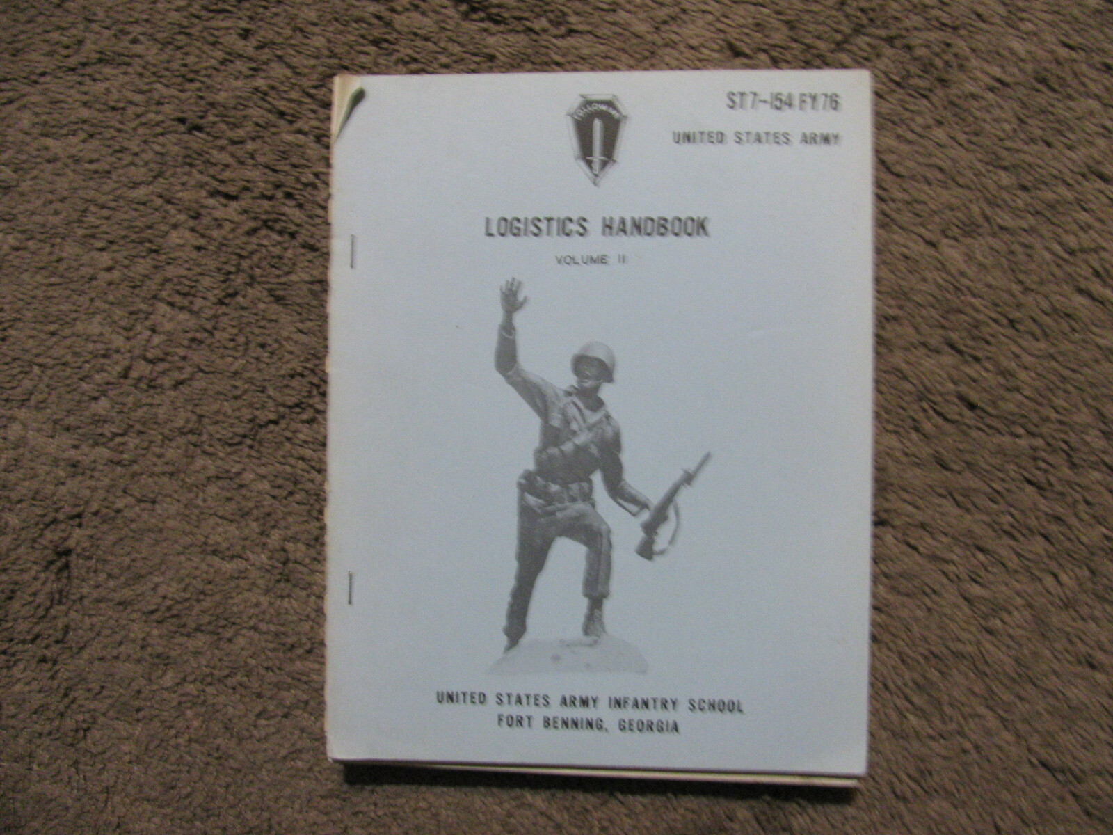 Military Book ST7-154, Logistics Handbook, Volume II, Used | eBay