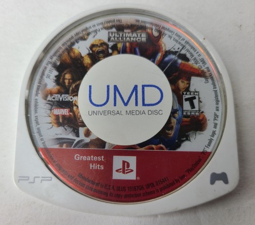 Marvel: Ultimate Alliance (Sony PSP, 2006) Greatest Hits UMD Disc Only ...