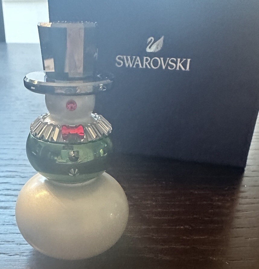 Swarovski Holiday Cheers Snowman, Green, 5596361 New in Box Authentic ...