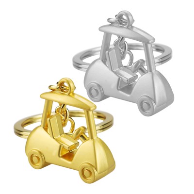 Keychains for Car Keys Cute 3D Golf Cart Keychain Innovative Keychain ...