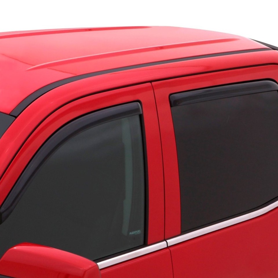 AVS Front & Rear In-Channel Smoke Acrylic Window Ventvisors for Honda ...