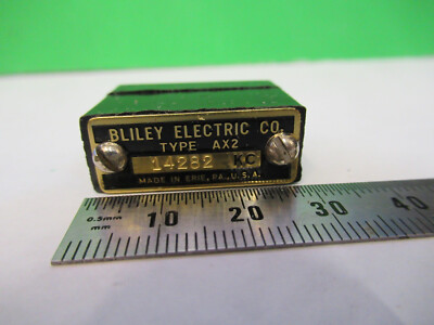 VINTAGE WWII BLILEY QUARTZ CRYSTAL AX2 14282 KC FREQUENCY RADIO AMATEUR ...