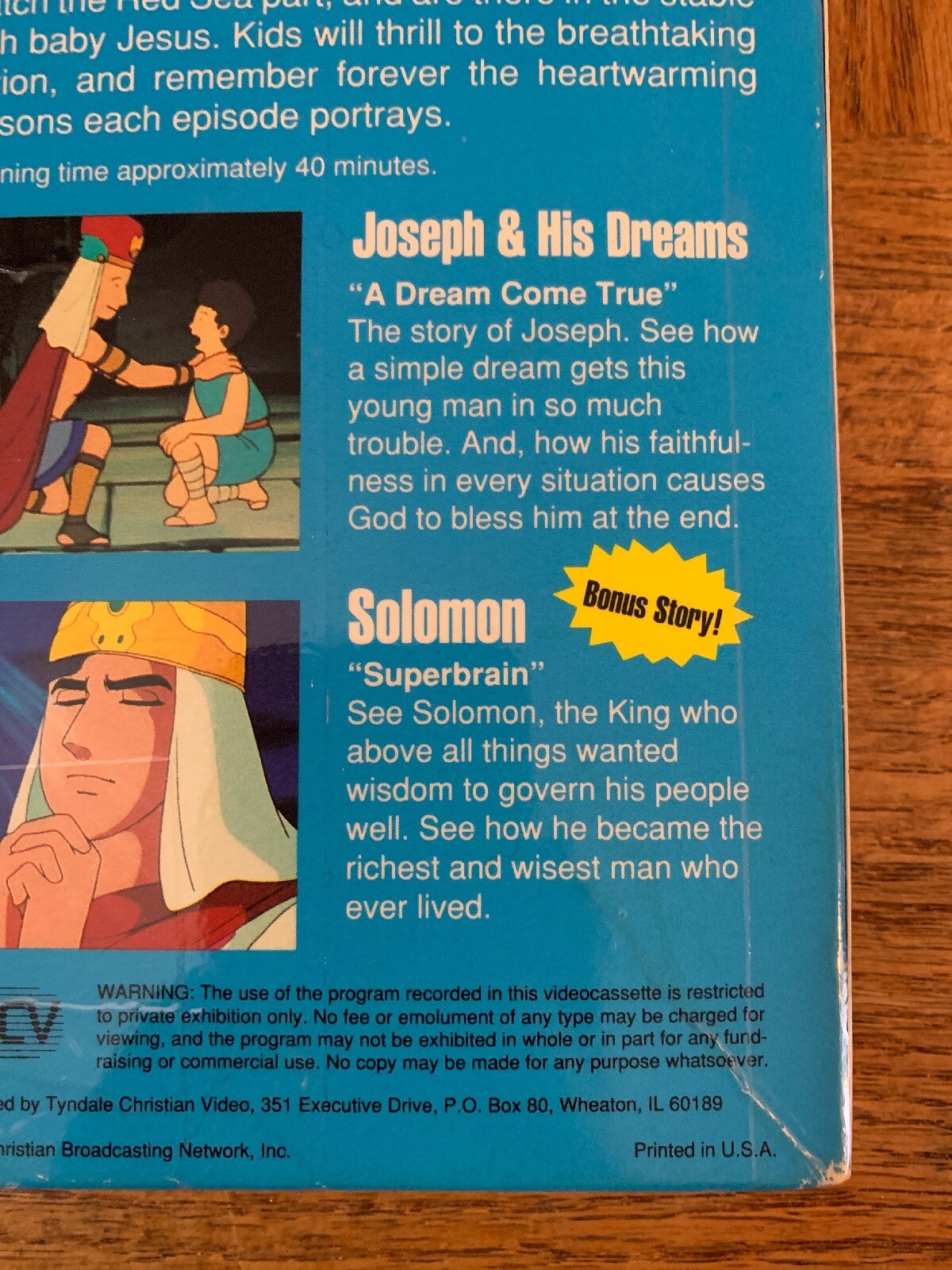 Superbook Joseph And His Dreams VHS | eBay