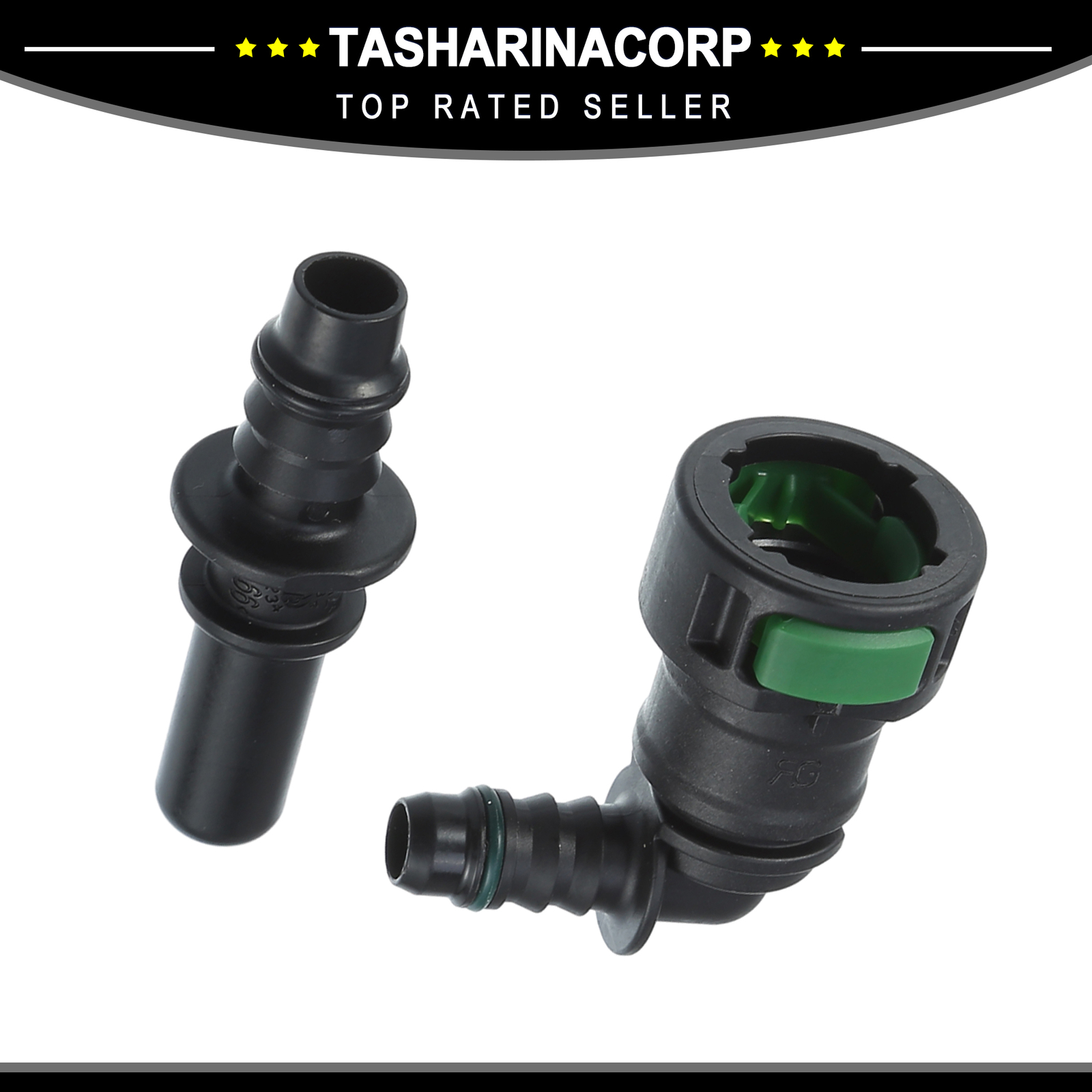 Universal Piece of 2 11.8mm SAE to 5/16" 8mm 90 Degree Fuel Line ...