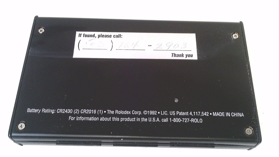 Rolodex~The Pocket~ROLODEX~File~Electronic~1992~WORKS | eBay