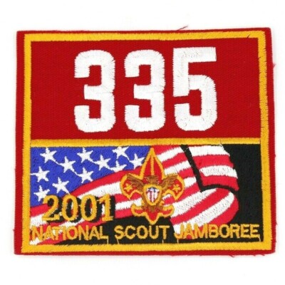 2001 National Jamboree Troop 335 Unit Numeral Patch Boy Scouts BSA | eBay