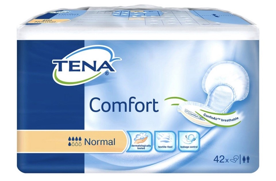 TENA Comfort Normal Case Saver 9 Packs Of 42 Incontinence Pads 752742 ...