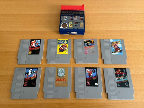 Nintendo NES Cartridge Drink Coasters - Open box, NEW - Super Mario ...