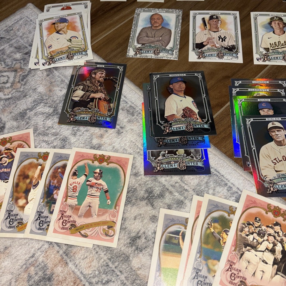 2025 Topps Allen & Ginter Baseball Card Lot (180 Cards) Relic, Minis ...