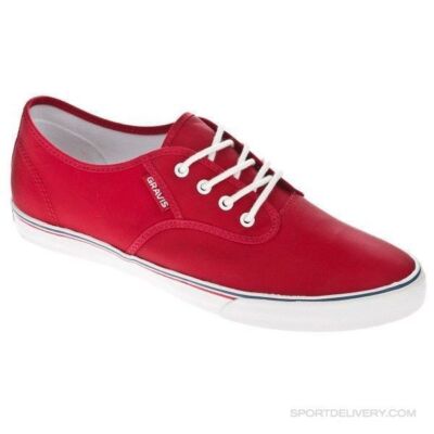 NEW GRAVIS BURTON SHOES SLYMZ WAX RED/WHITE SURF SKATE SNEAKER KINGPIN ...