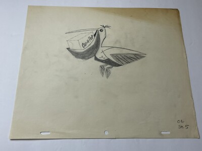 1950's Ray Patin CAN A POP PELICAN Commercial Animation Drawing cartoon ...