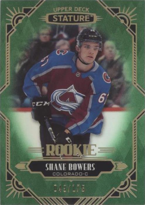 2020-21 Upper Deck Stature - Rookies Shane Bowers #163 Green /175 (RC ...