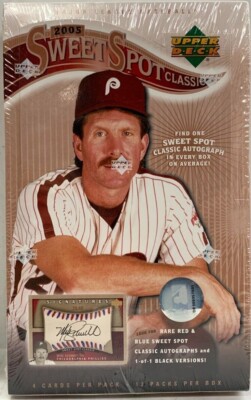 2005 UPPER DECK SWEET SPOT CLASSIC MLB BASEBALL HOBBY BOX 12 PACKS NEW ...