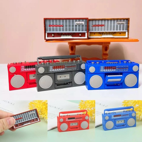 Miniature Retro Tape-recorder Radio Toy Model FAST Doll's House K3U1 | eBay