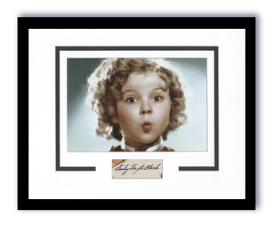 Shirley Temple Autographed Signed 11x14 Framed Vintage Child Actress ...