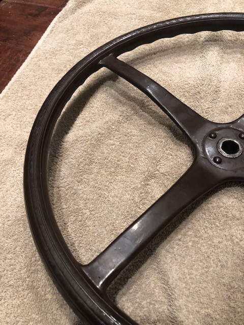 Rare! 1929 Ford Model A Steering Wheel- Brown- Spline Hub- Exceptional ...
