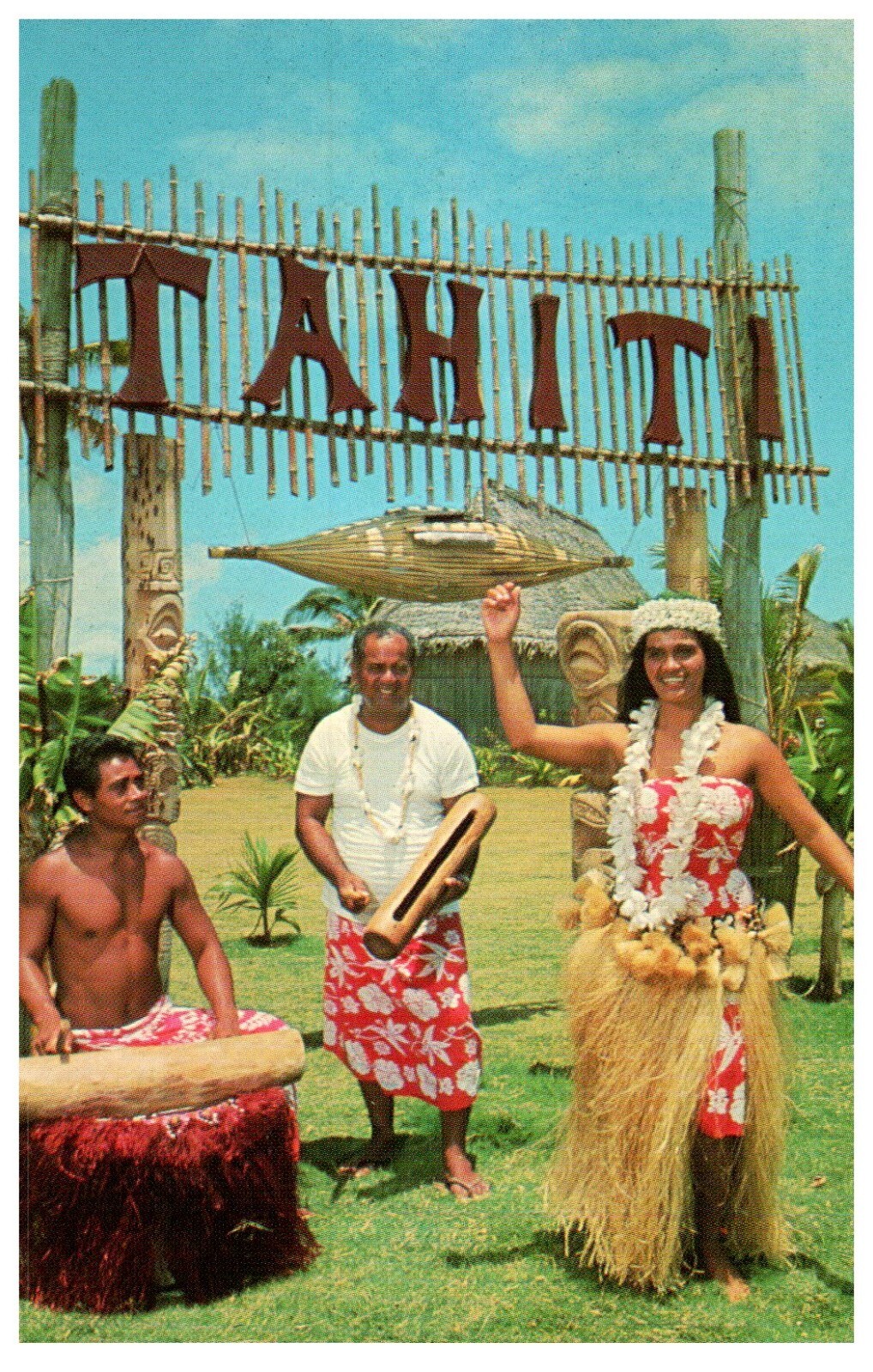 Tahitian Village in the Polynesian Center at Laie Hawaii Postcard | eBay