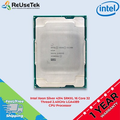 Intel Xeon Silver 4314 SRKXL 16 Core 32 Thread 2.40GHz LGA4189 CPU ...