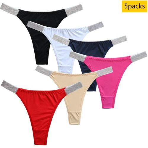 Culottes Pour Femmes String Dos En T Respirantes Fitness Taille Basse ...