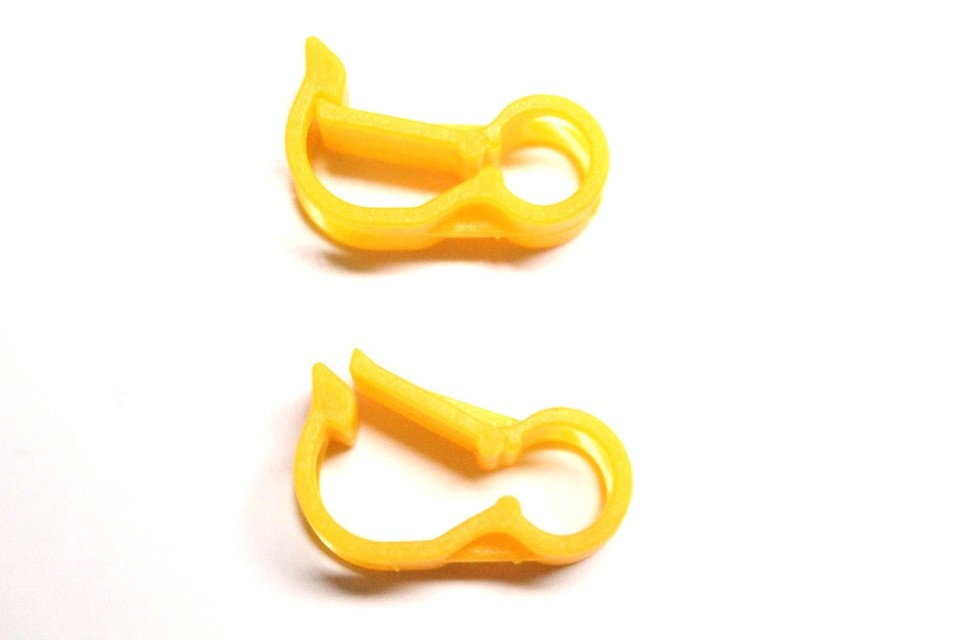 10PCS Yellow RC Nitro 5.5mm Fuel Line Tubing Clamp Pinch Clip (US ...