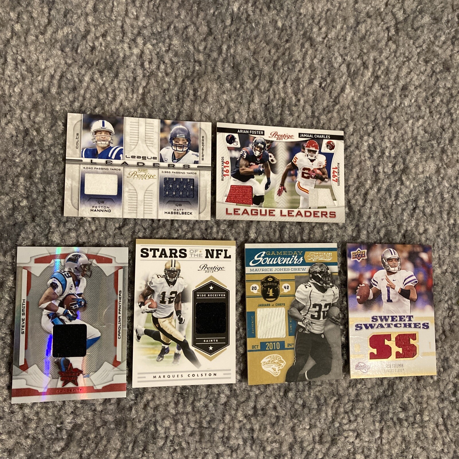 Lot of 27 Football Cards - Chrome Inserts Jersey Base - Condition ...