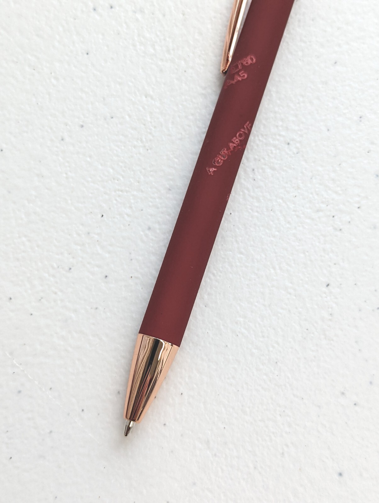 10ct Lot Misprint Metal Retractable Soft Touch Stylus Pens: MAROON/RED ...