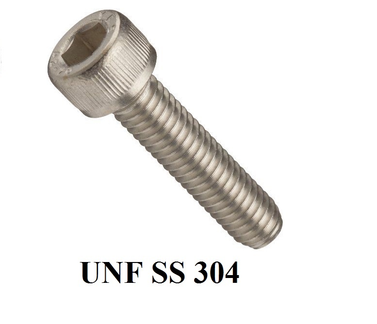 Qty 75 Socket Head Cap 1/4" UNF x 1/2" Stainless Steel 304 Screw SS ...