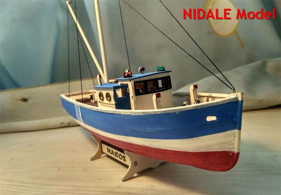 1:66 Hobby Ship Model Kit NAXOX Fishing Boat Wooden Ship Model Kit Sail ...