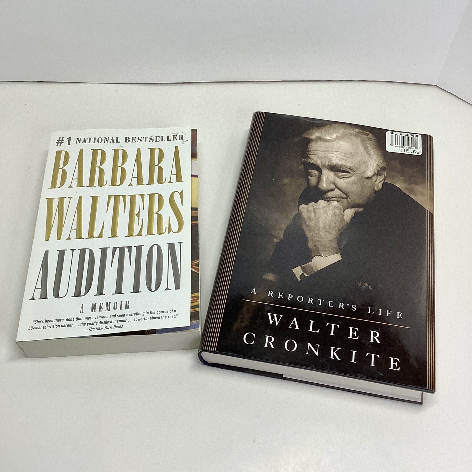 Audition A Memoir by Barbara Walters and A Reporter’s Life by Walter ...