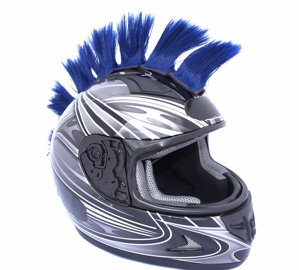 Helmet Hawks- Motorcycle Helmet Mohawk (8) Hair Patches Customize ...