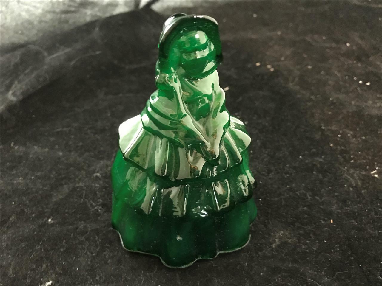Boyd Glass Colonial Girl Figure Green Color | eBay