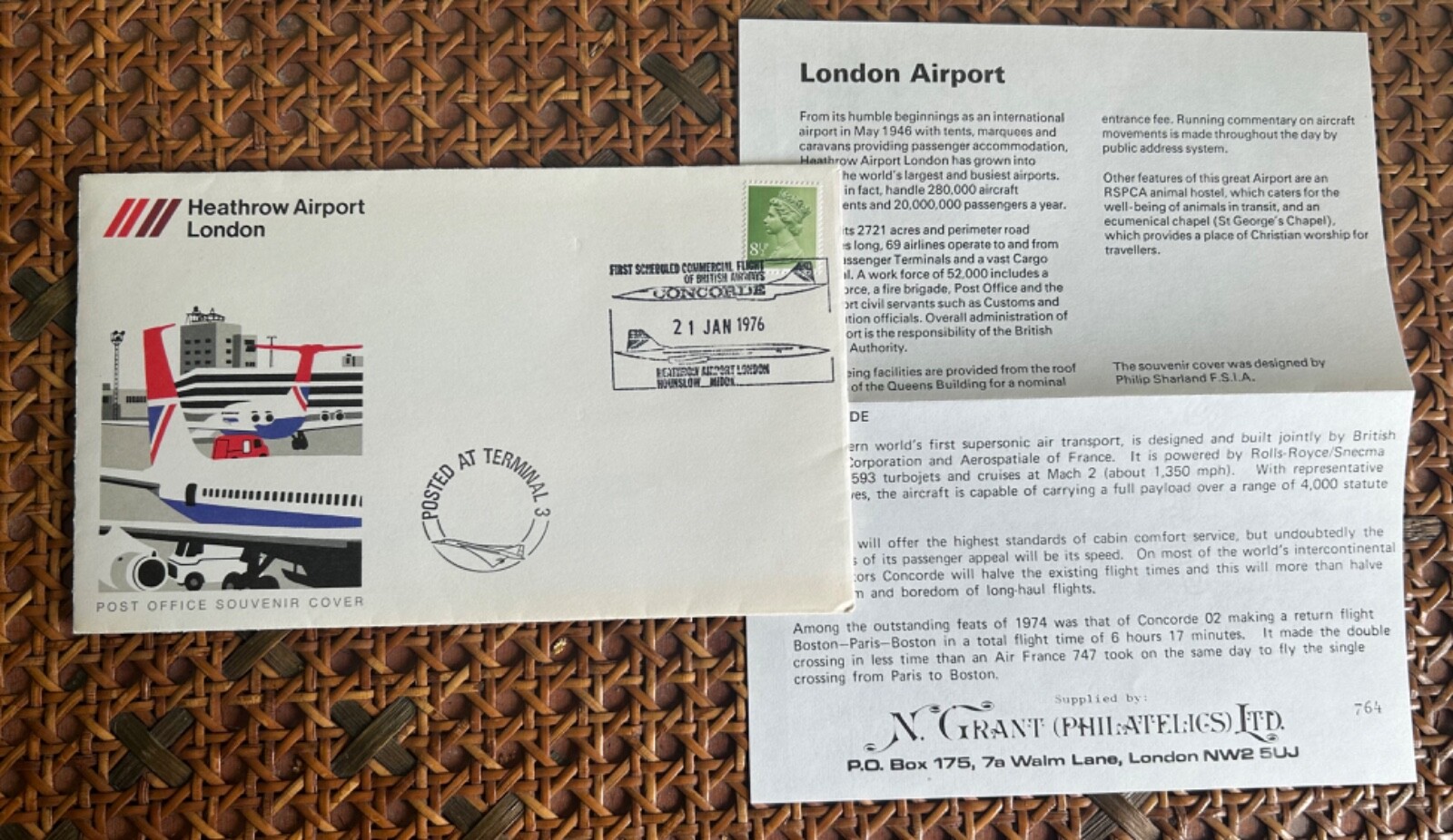 Concorde inaugural first day covers collection, x13 mixed rare variants ...