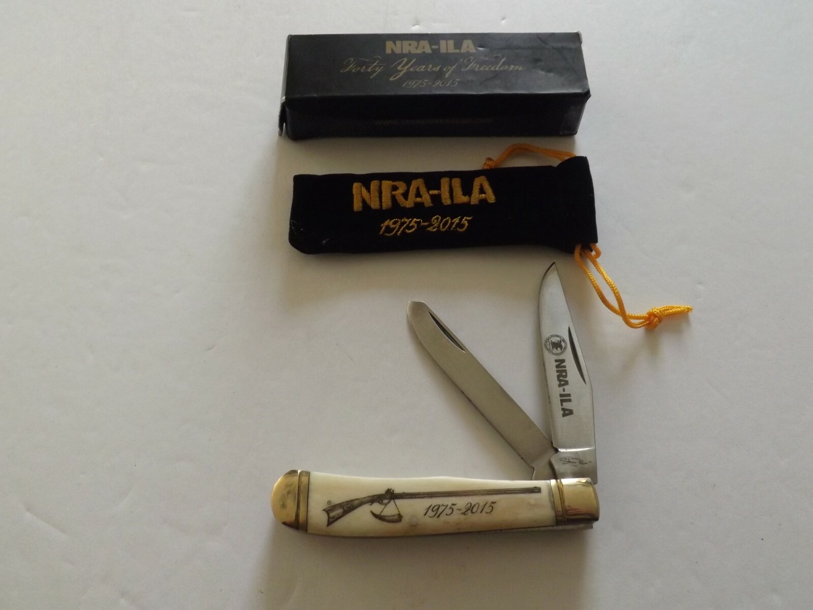 Stone River NRA-ILA Forty Years Of Freedom Folding Knife 1975-2015 ...