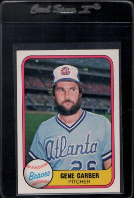 1981 Fleer Gene Garber Baseball Card #249 CS1 Free Shipping #2 | eBay