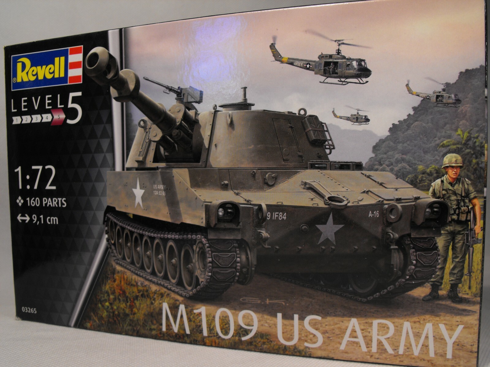 MODEL TANK US ARMY M109 REVELL 1 72 plastic construction model kit USA ...