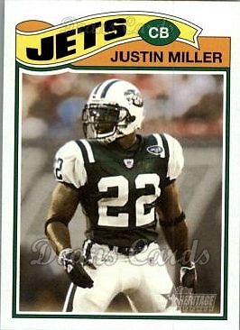 2005 Topps Heritage #266 Justin Miller Jets RC Clemson 8 - NM/MT | eBay