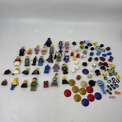 LEGO Minifigure Lot Assorted Parts, Heads, Hairs, Helmets, Accessories ...