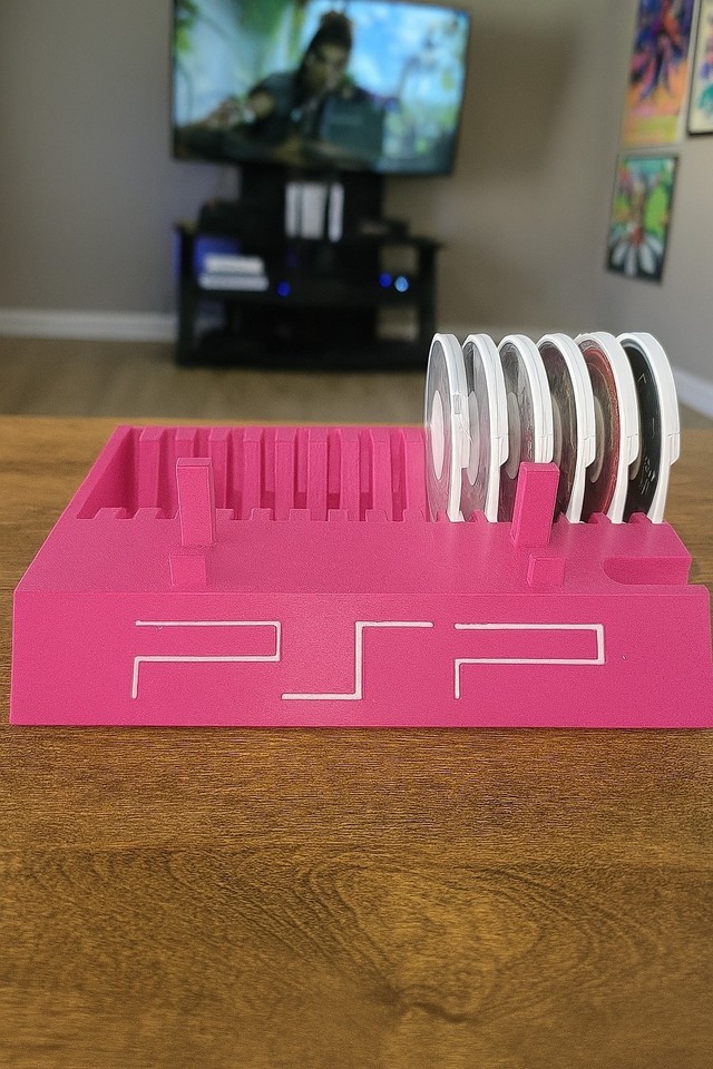Sony PSP 2000/3000 Display Stand With PSP Game Holder 3D Printed Holds ...