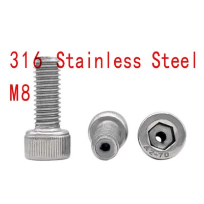 316 SS M8 Hex Socket hollow Cap Head perforated exhaust screw mask ...