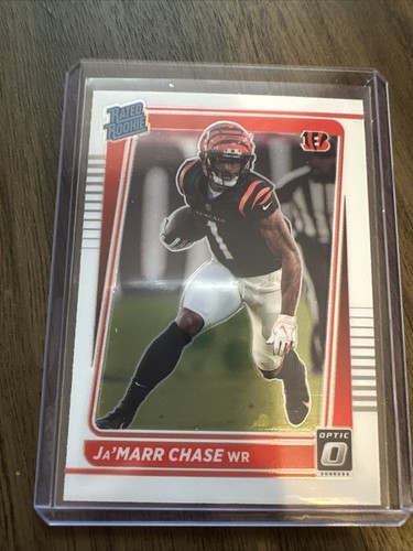 JA'MARR CHASE ROOKIE CARD Jamarr Football BENGALS 2021 Donruss Optic ...
