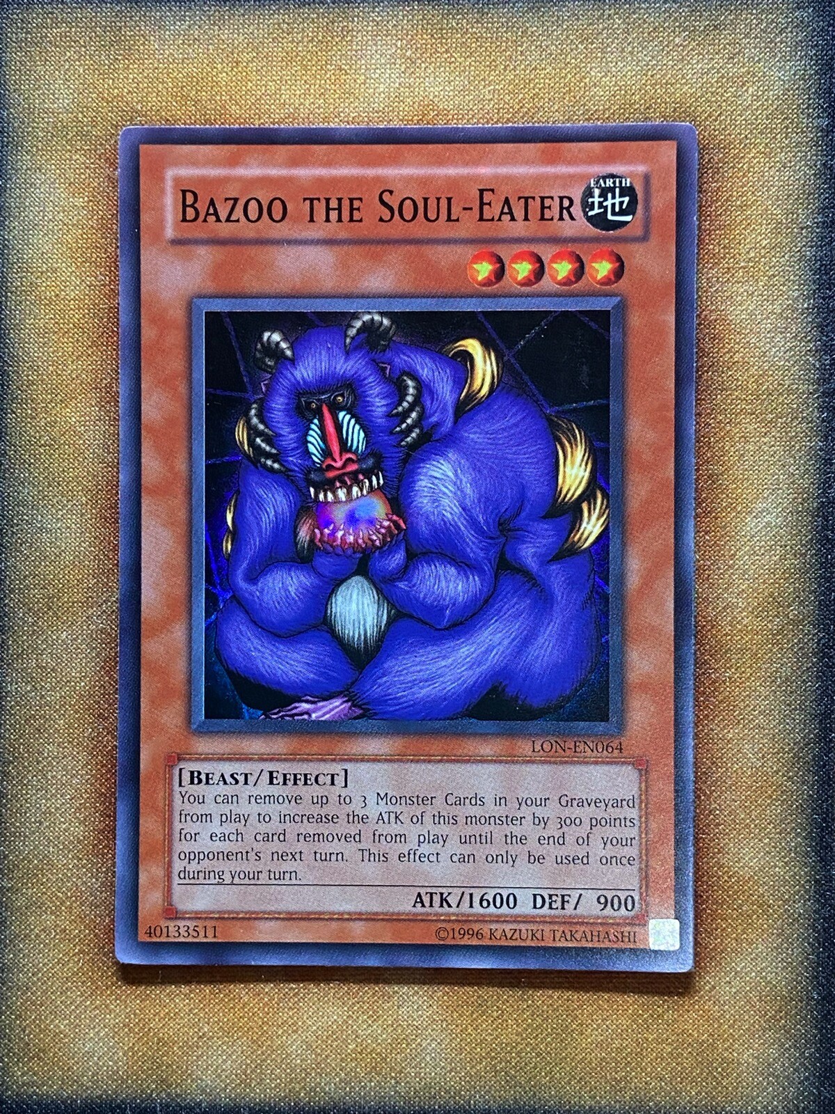Yugioh Bazoo The Soul-Eater LON-EN064 Super Rare Worldwide Edition NM ...