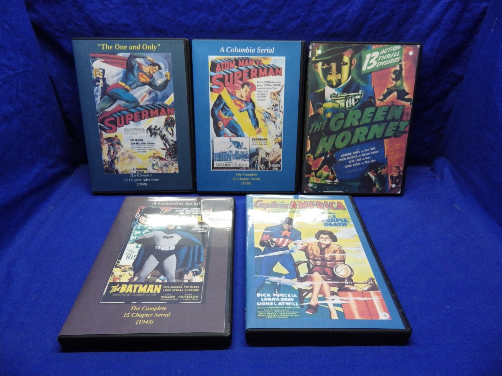 Classic Super Hero Serials: Lot Of 5 Cliff Hanging Serial Adventures ...