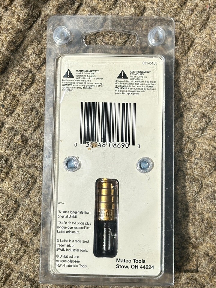 Matco Tools Unibit Step Drill Bit | eBay