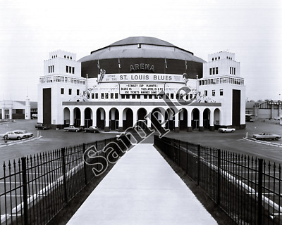 St. Louis Arena / Checkerdome St. Louis Missouri Black & White 8 X 10 ...