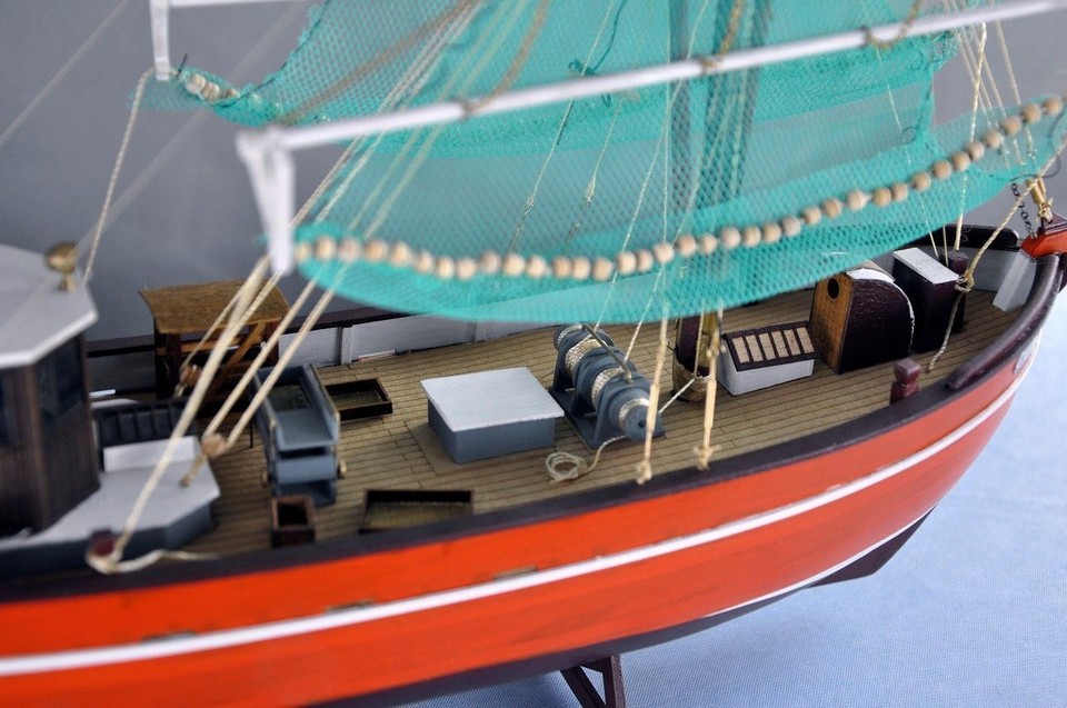 PELLWORM Modern Crab Fishing Boat Scale 1/48 Wood Model Ship Kit | eBay