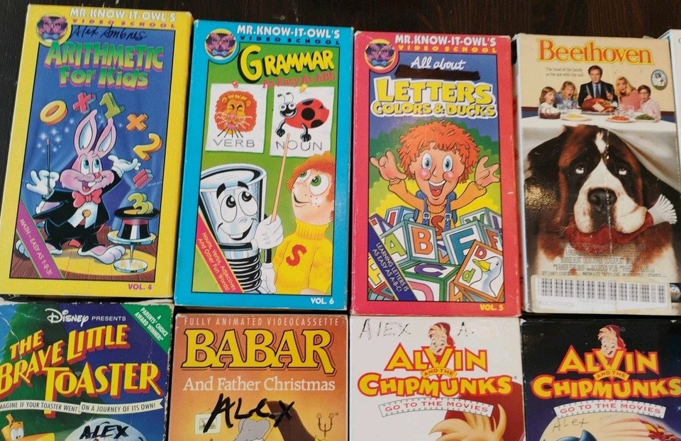 Vtg Lot Of 21 Children's VHS Movies For Kids/Family-Power Rangers ...